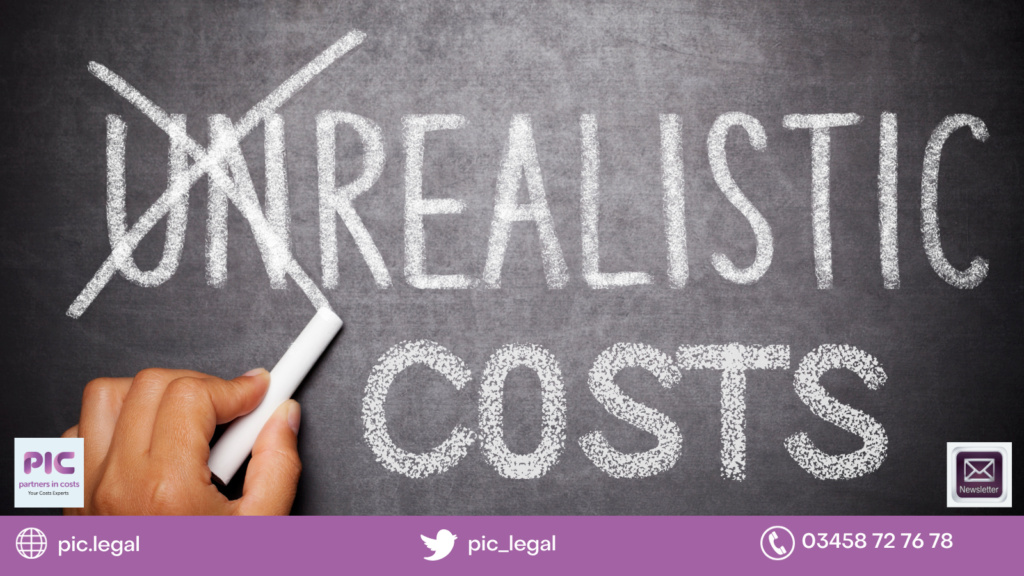 Costs management hearings - Be realistic or pay the price? - PIC